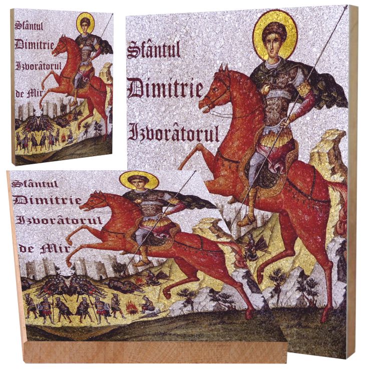 Icoana pe Coaja de Ou, Ecoart Movement, Sfantul Dimitrie-Izvoratorul de Mir-b, sfant ocrotitor ...