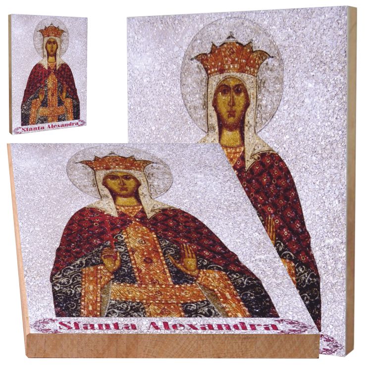 Icoana pe Coaja de Ou, Ecoart Movement, Sfanta Alexandra Imparateasa ...
