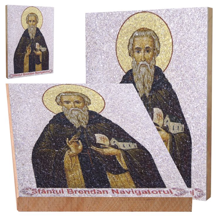 Icoana pe Coaja de Ou, Ecoart Movement, Sfantul Brendan Navigatorul ...