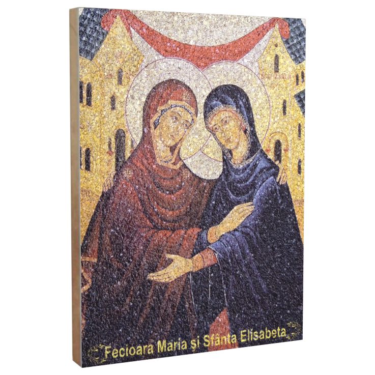 Icoana pe Coaja de Ou, Ecoart Movement, Sfintii Fecioara Maria si ...
