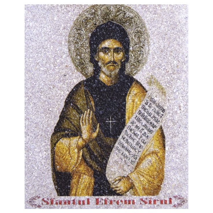 Icoana pe Coaja de Ou, Ecoart Movement, Sfantul Efrem Sirul, sfant ...