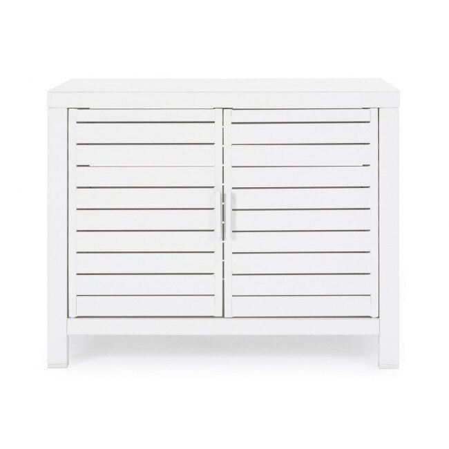 Comoda exterior aluminiu alb 90x55x70 cm - eMAG.ro