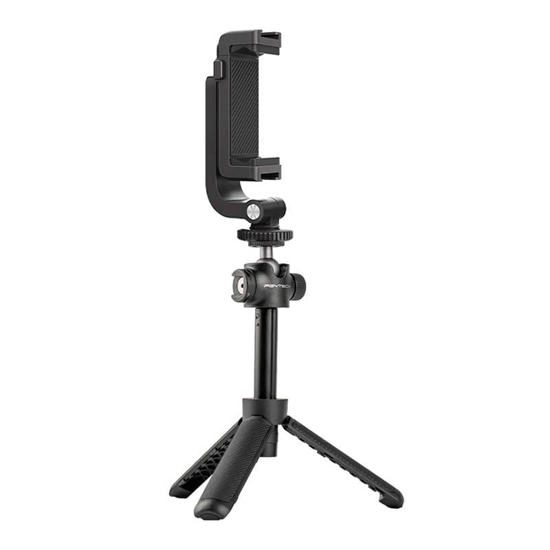 Trepied cu suport pentru telefon, PGYTECH, Aluminiu, 17-47 cm, Negru ...