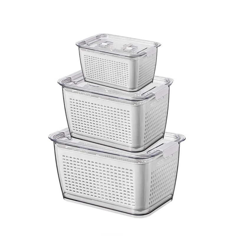 Кутии за храна, Пластмасови, Японски стил, С херметично затваряне, Бели ...