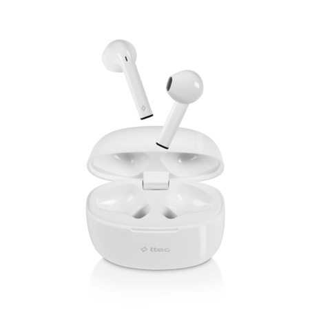 Bluetooth слушалки ttec Mode, TWS, Бели - eMAG.bg