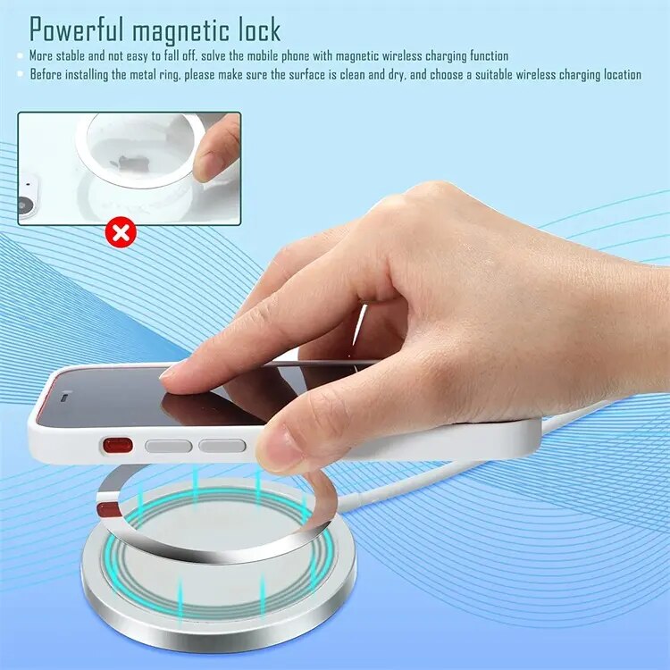 Inel TU&YA® magnetic pentru Baterie Externa Magsafe, 5cmx5cm - eMAG.ro