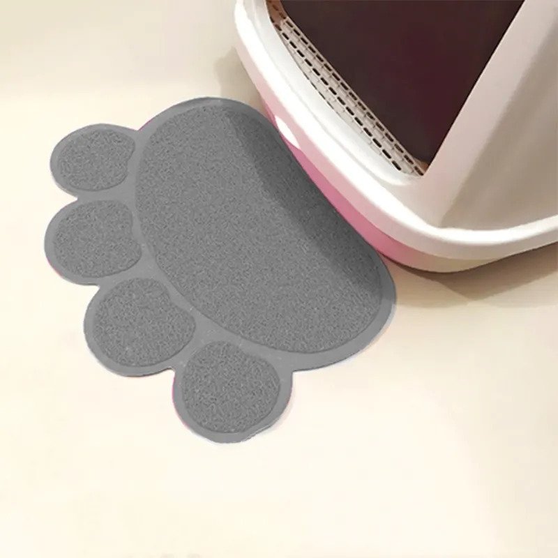 Covoras forma labuta Happy Meow pentru litiera sau boluri de hrana, 40× ...