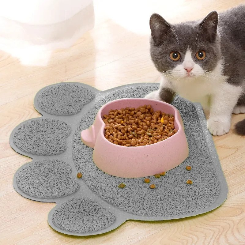 Covoras forma labuta Happy Meow pentru litiera sau boluri de hrana, 40× ...