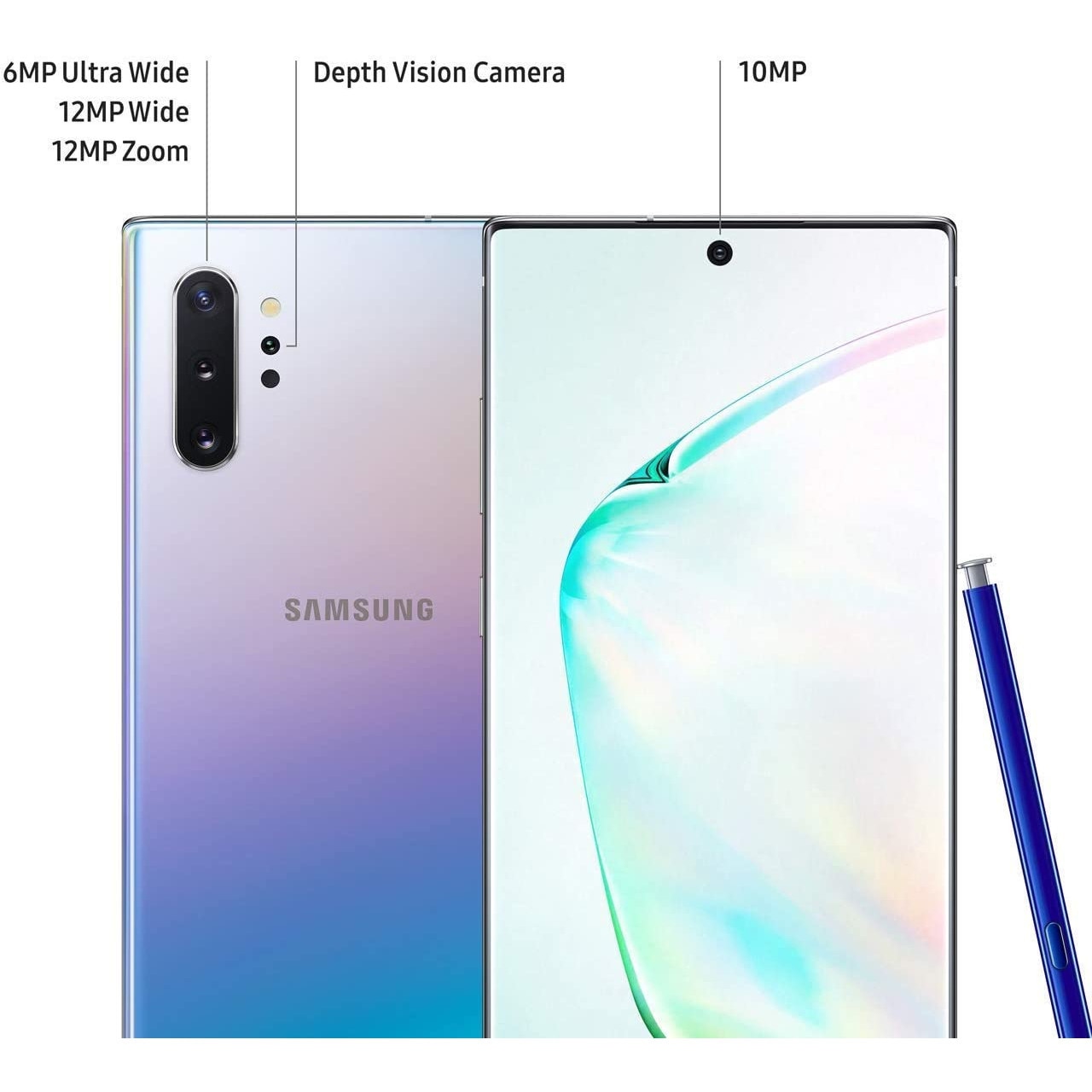 Смартфон Samsung Galaxy Note10 Plus, 256GB, 12GB RAM, 5G, Aura Glow ...