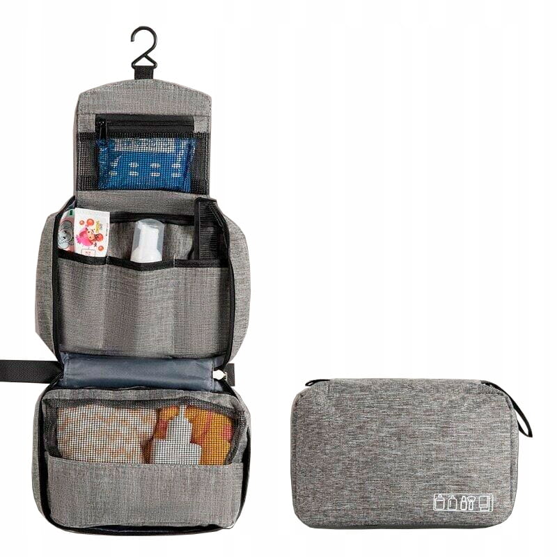 Portfard, Trip Story, Poliester, 22x14x7.5 cm, Gri - eMAG.ro