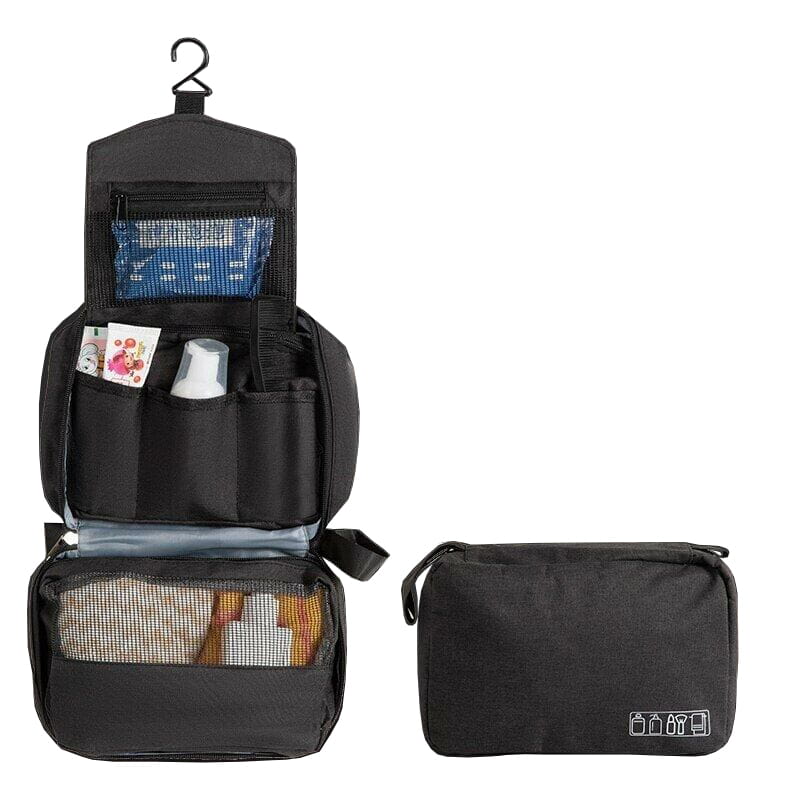 Portfard, Trip Story, Poliester, 22x14x7.5 cm, Negru - eMAG.ro