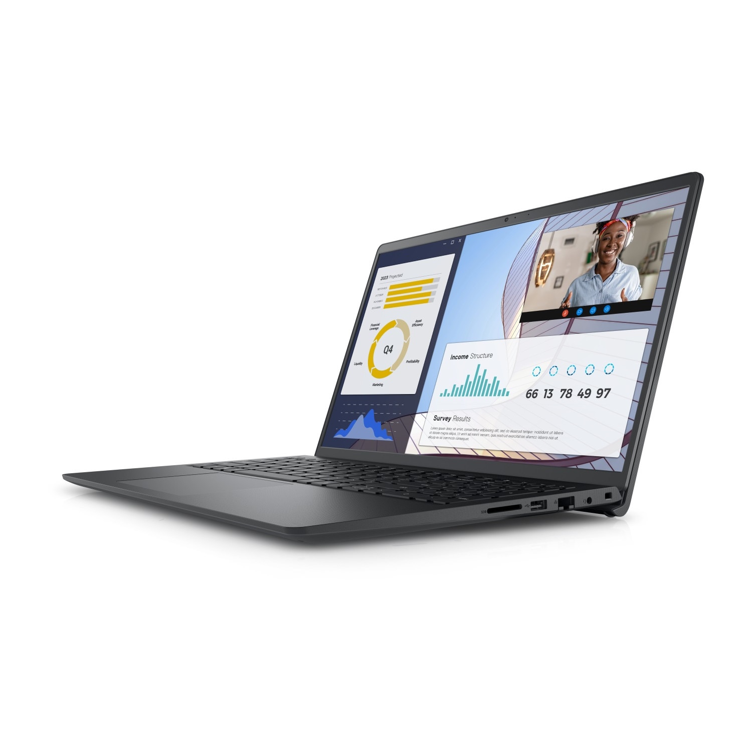 Лаптоп Dell Vostro 3535, 3535-R7-7730U.8GB, 15.6", AMD Ryzen 7 7730U ...