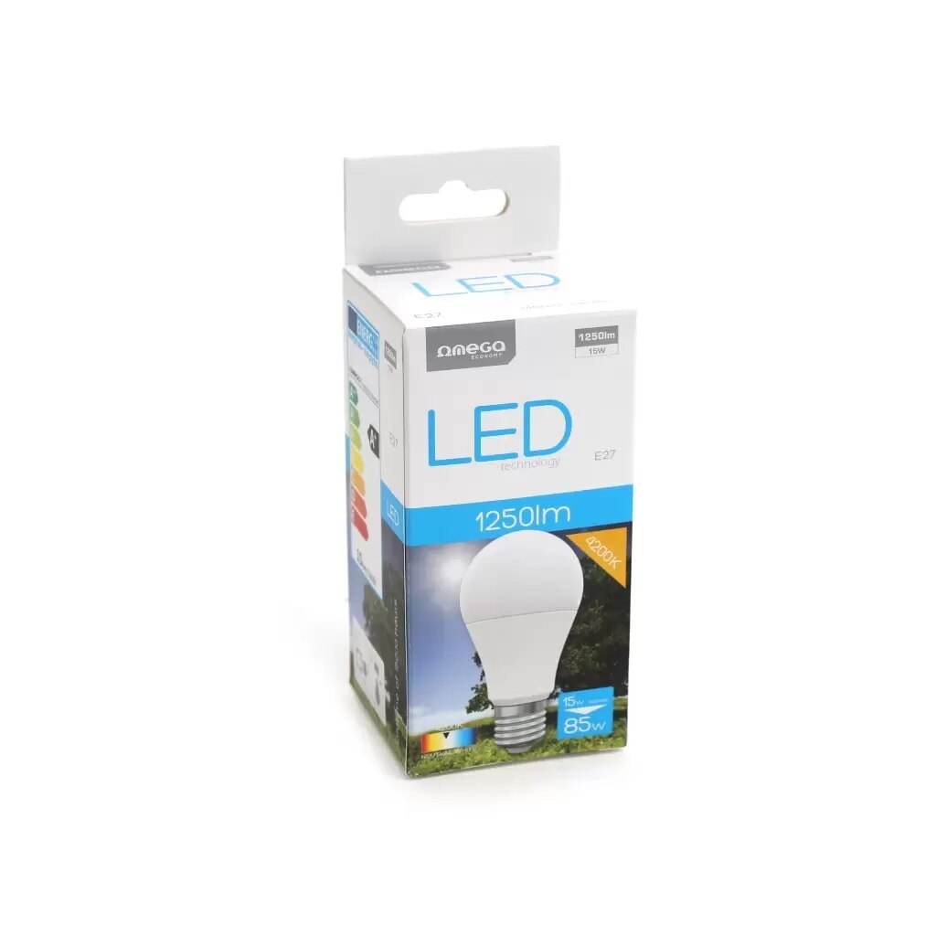Omega Ledes ECO Izzó E27 15W 4200K 1200 Lumen (123484) - LED-es égők ...