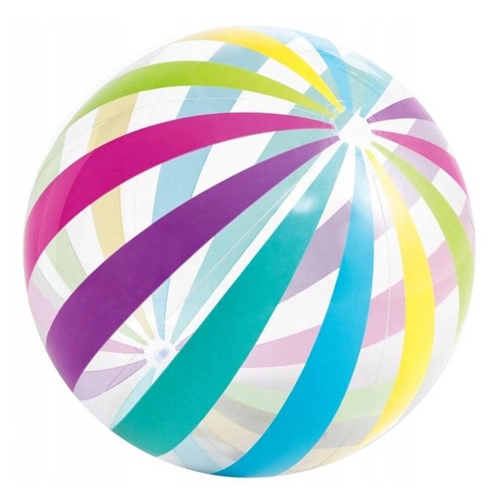 Minge de plaja gonflabila, Intex, PVC, 107 cm, Multicolor - eMAG.ro
