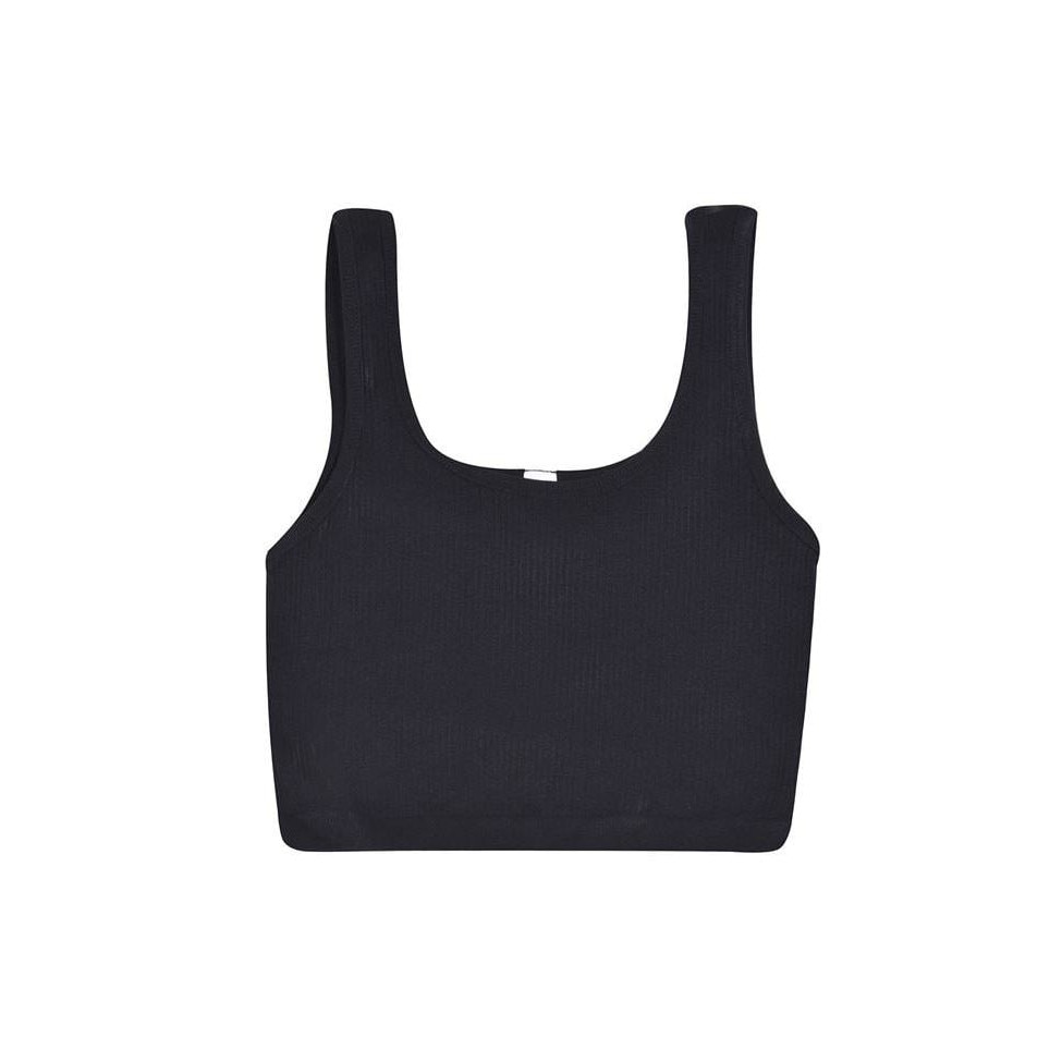 Fekete varrás nélküli bordás felső 13-14 éves gyerekeknek - eMAG.hu