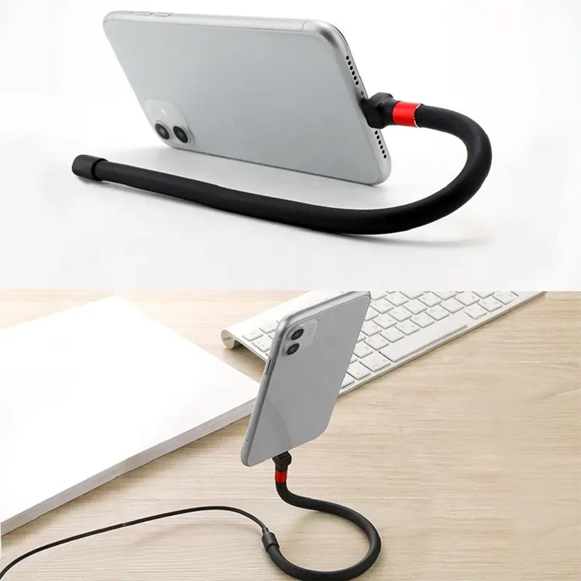 Cablu de date Flexibil telefon cu Type-C, USB, Suport pentru telefon ...