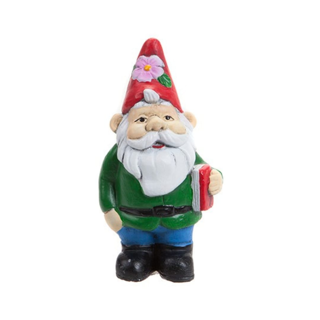 Decoratiune Pitic de gradina, Ceramica, 11x5x4 cm, Verde - eMAG.ro