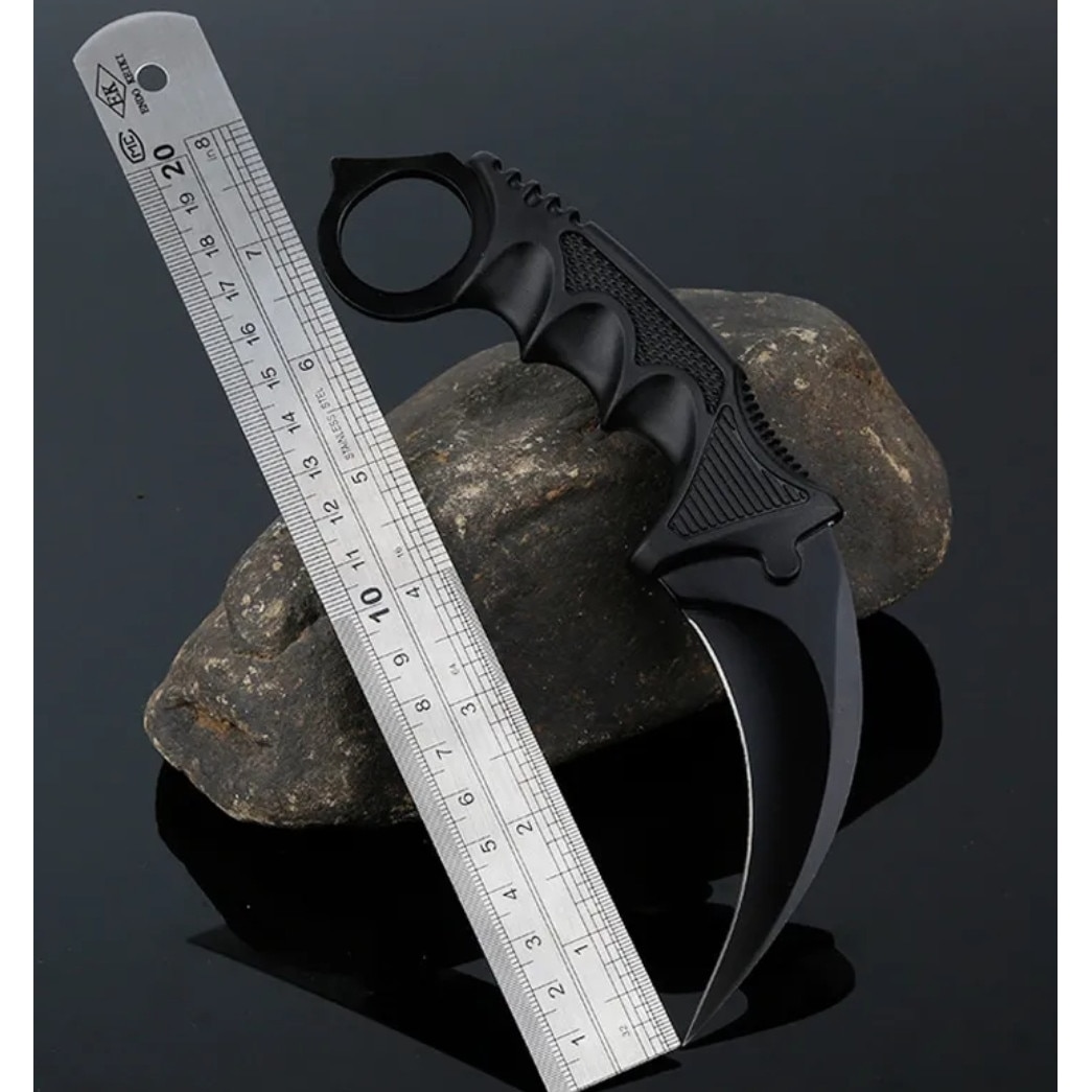 Cutit CS-GO Counter Strike Karambit, Fara Tais, Negru, 19 cm - eMAG.ro