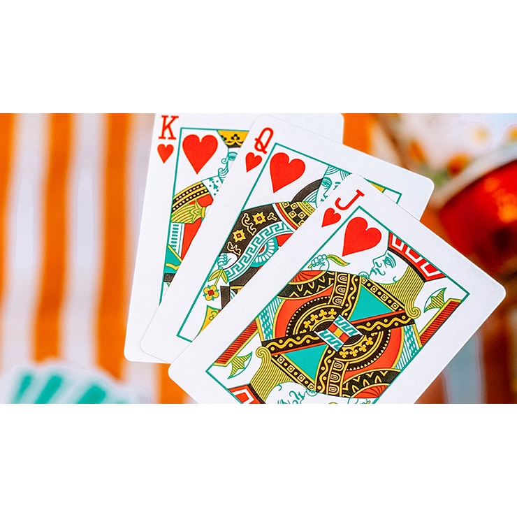 Carti de joc Summer Noc Pro Sunset Orange by The House of Playing Cards ...