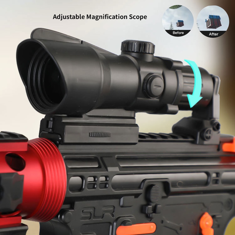 Arma automata M4A1, electrica, de jucarie, cu bile gel si accesorii ...