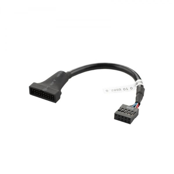 Cablu adaptor USB 3.0 20 pini tata la USB 2.0 9 pini mama pentru placa ...