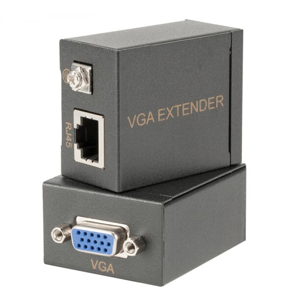 Set extender VGA mama prin Ethernet RJ45 CAT 5e / 6, pana la 60m, cu ...