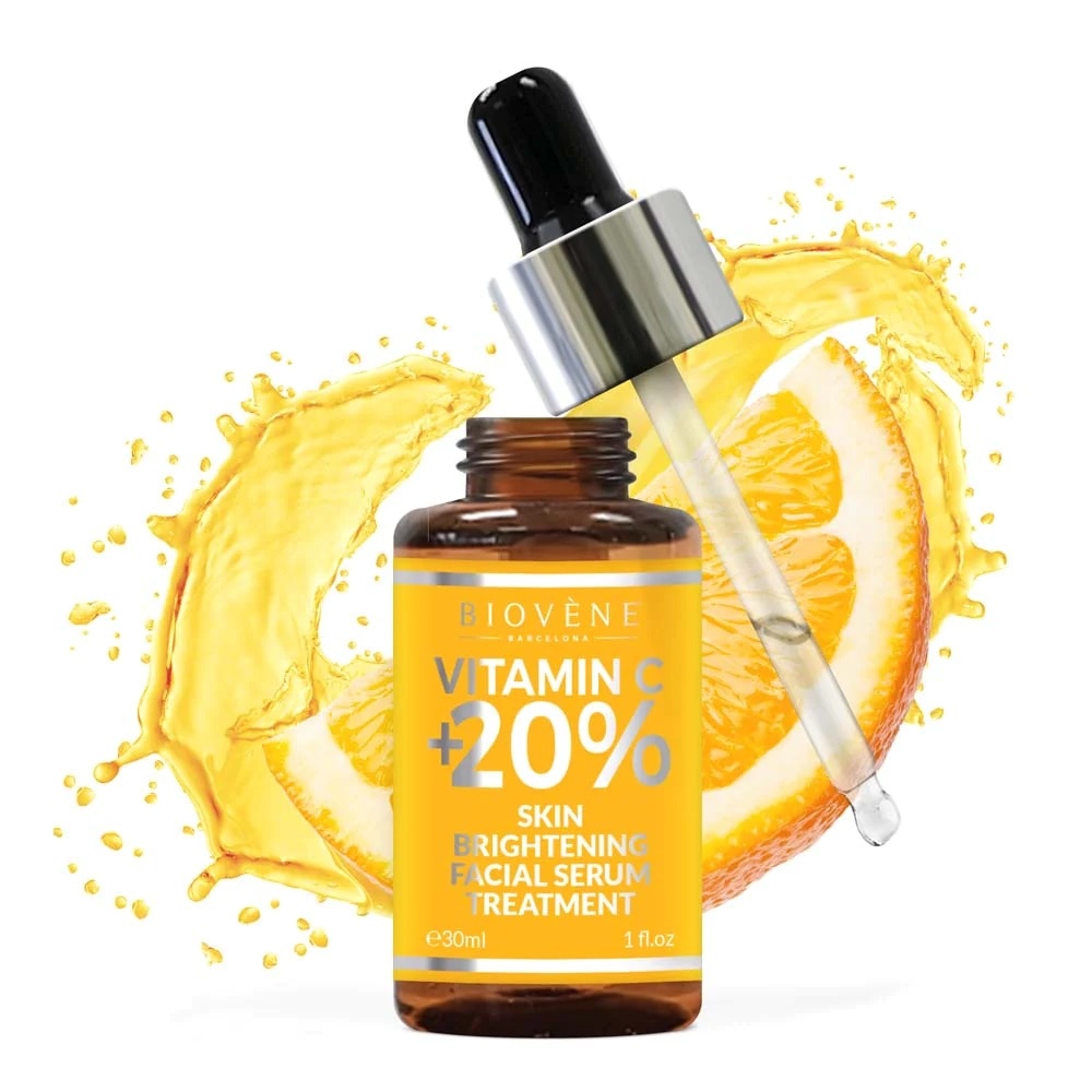 Ser facial iluminator cu Vitamina C, Biovene, Vitamina C +20%, 30 ml ...