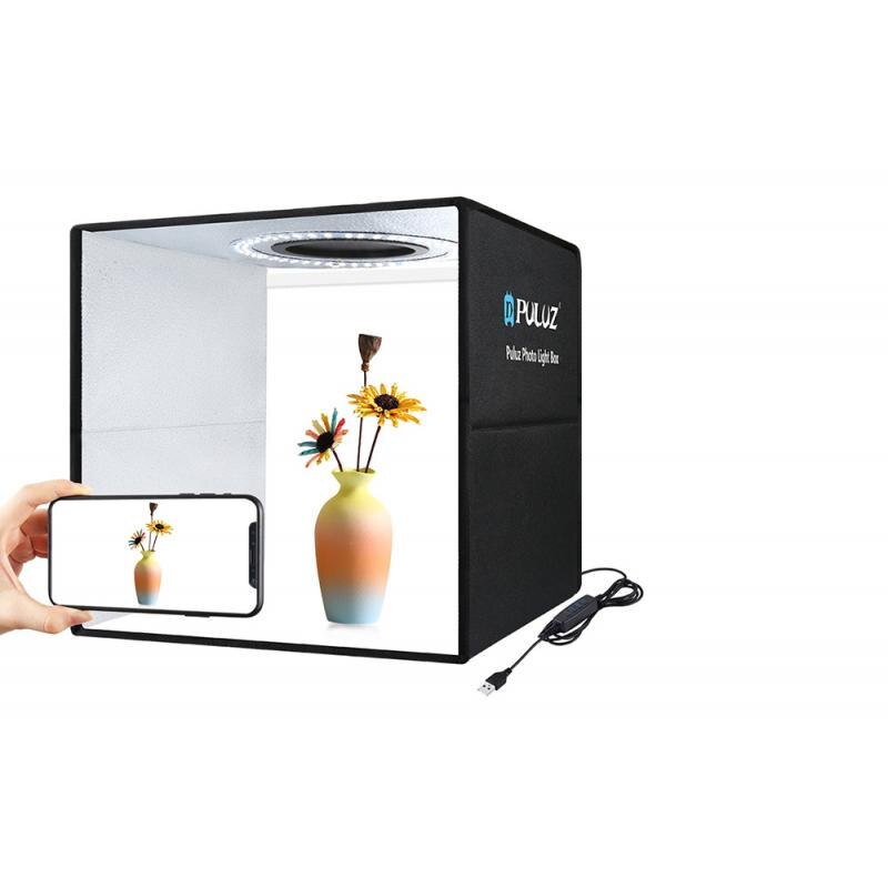 Mini studio portabil Lightbox PU5032B PULUZ, LED-uri incorporate, 24 ...