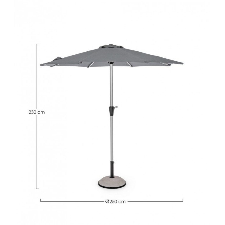 Umbrela gradina gri Vienna 250x230 cm - eMAG.ro