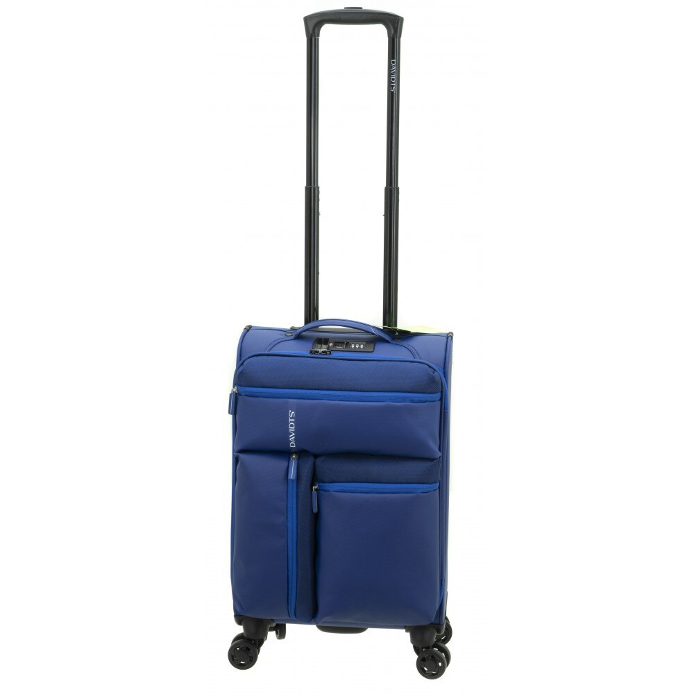 Troler cabina textil, Davidts Aquarius, bleumarin, 55x34.5x20 cm - eMAG.ro