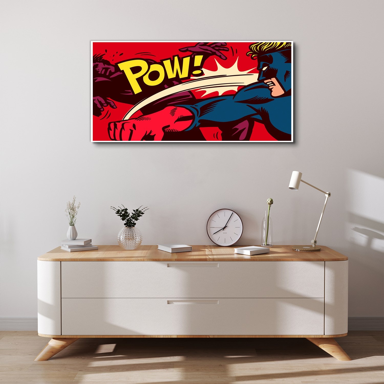 Tablou pe canvas, Coloray, Rama lemn, Pictura Erou Raufacator Benzi ...