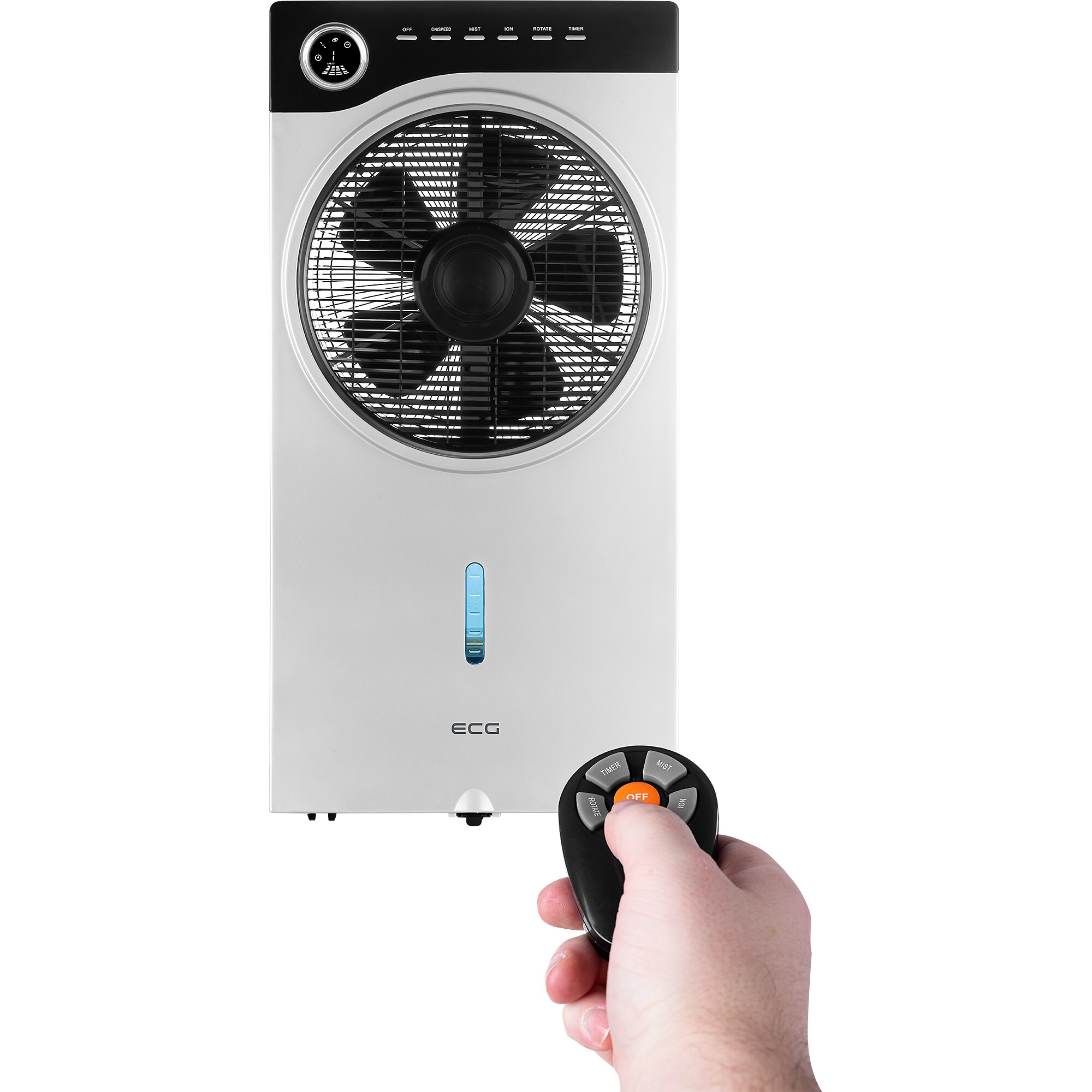 Ventilator portabil 3 in 1 ECG Mr. Fan, pulverizare apa, ionizare ...