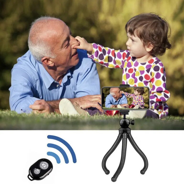Mini Trepied Portabil, Pentru Camera Sport Si Telefon, Cu telecomanda ...