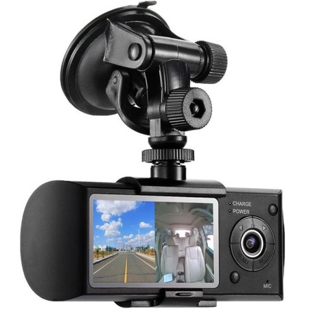 Camera Auto Dubla cu GPS iUni Dash X3000i Plus, 2.7 inch, Senzor G, 140 ...