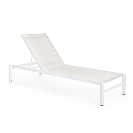 Set 4 sezlonguri gradina albe Konnor 78x195x90 cm - eMAG.ro