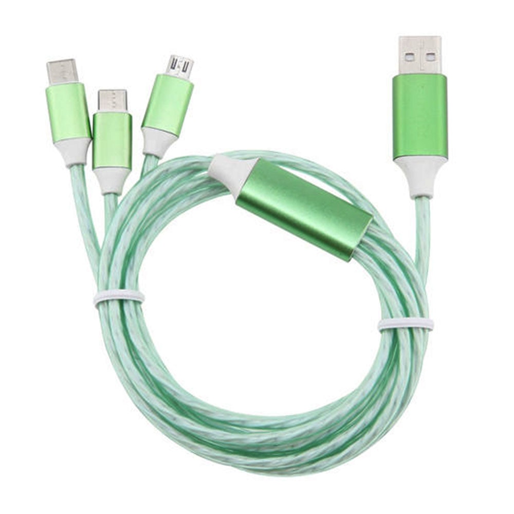 Cablu Incarcare Telefon 3 in 1 SIKS, USB la Micro / Type C / Lightning ...