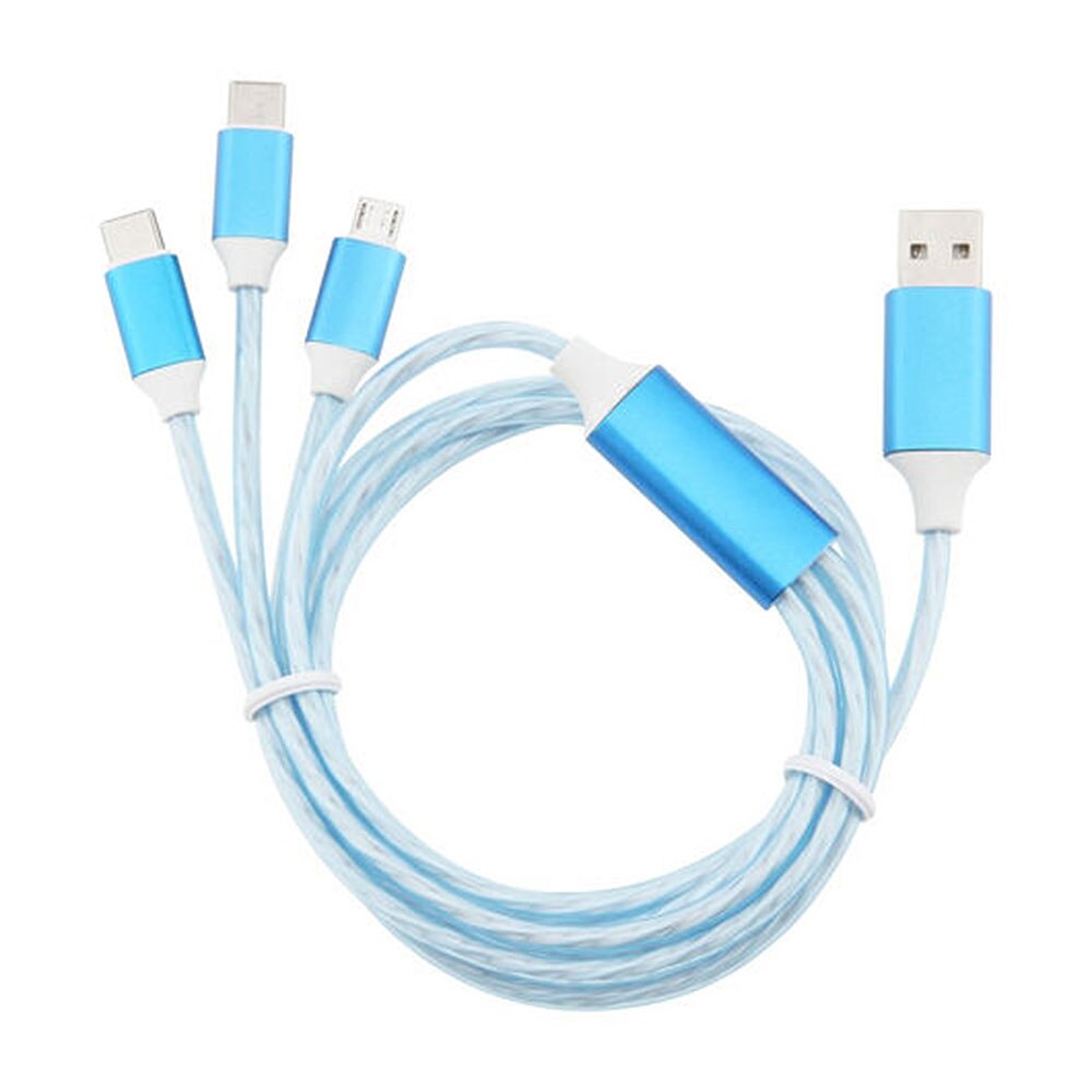 Cablu Incarcare Telefon 3 in 1 SIKS, USB la Micro / Type C / Lightning ...