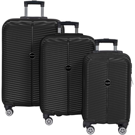 Set trolere PAUSE, Negru, 55 x 35 x 26 / 60 x 30 x 40 / 75 x 35 x 60 ...