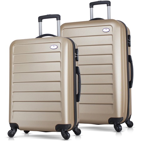 Set trolere MYVALICE Ruby - MV6516, Auriu, 66 x 43 x 27 cm / 76 x 50 x ...