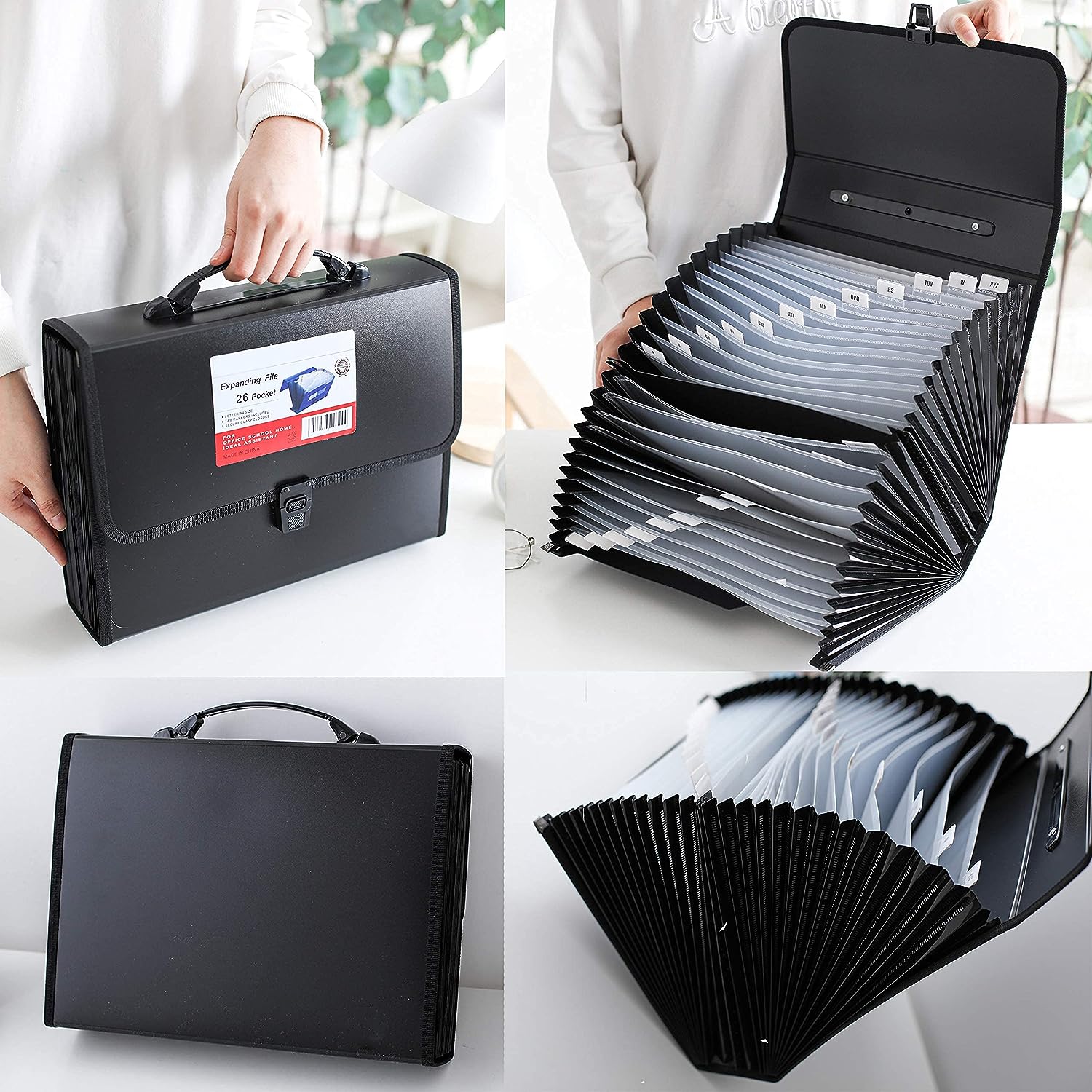 Clasor, Excitat, Plastic, A4, 26 Spatii depozitare, Albastru - eMAG.ro
