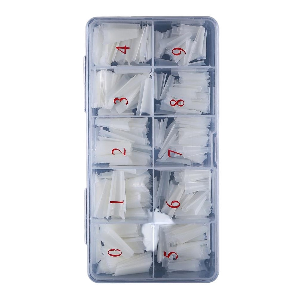 Set 500 tipsuri, 10 Dimensiuni, Alb - eMAG.ro