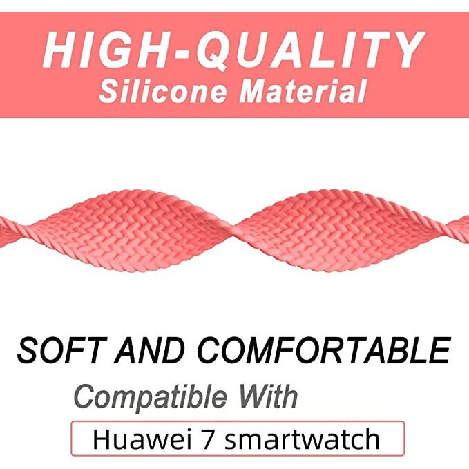Bratara pentru smartwatch, Meijiamei, Nylon, Compatibil cu Huawei Watch ...