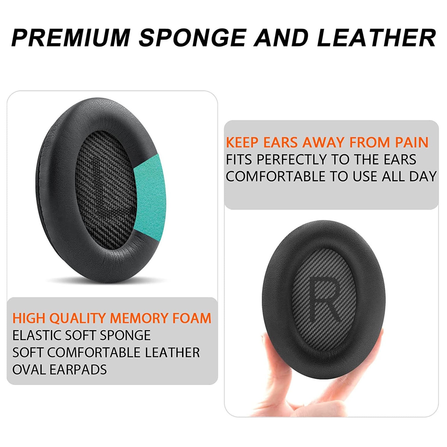 Set 2 bureti pentru casti Bose QuietComfort QC2 QC15 QC25 QC35 QC35 II ...