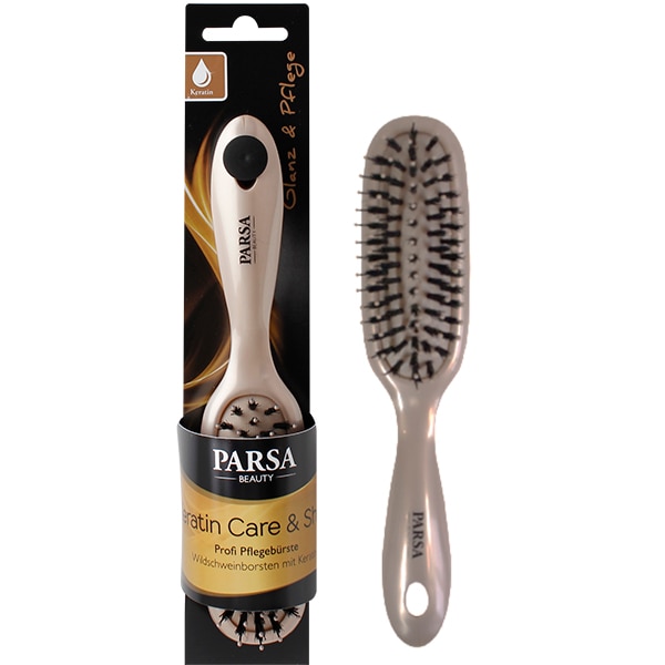 Perie de ingrijire Parsa Beauty, lunga Keratin Care & Shine - eMAG.ro