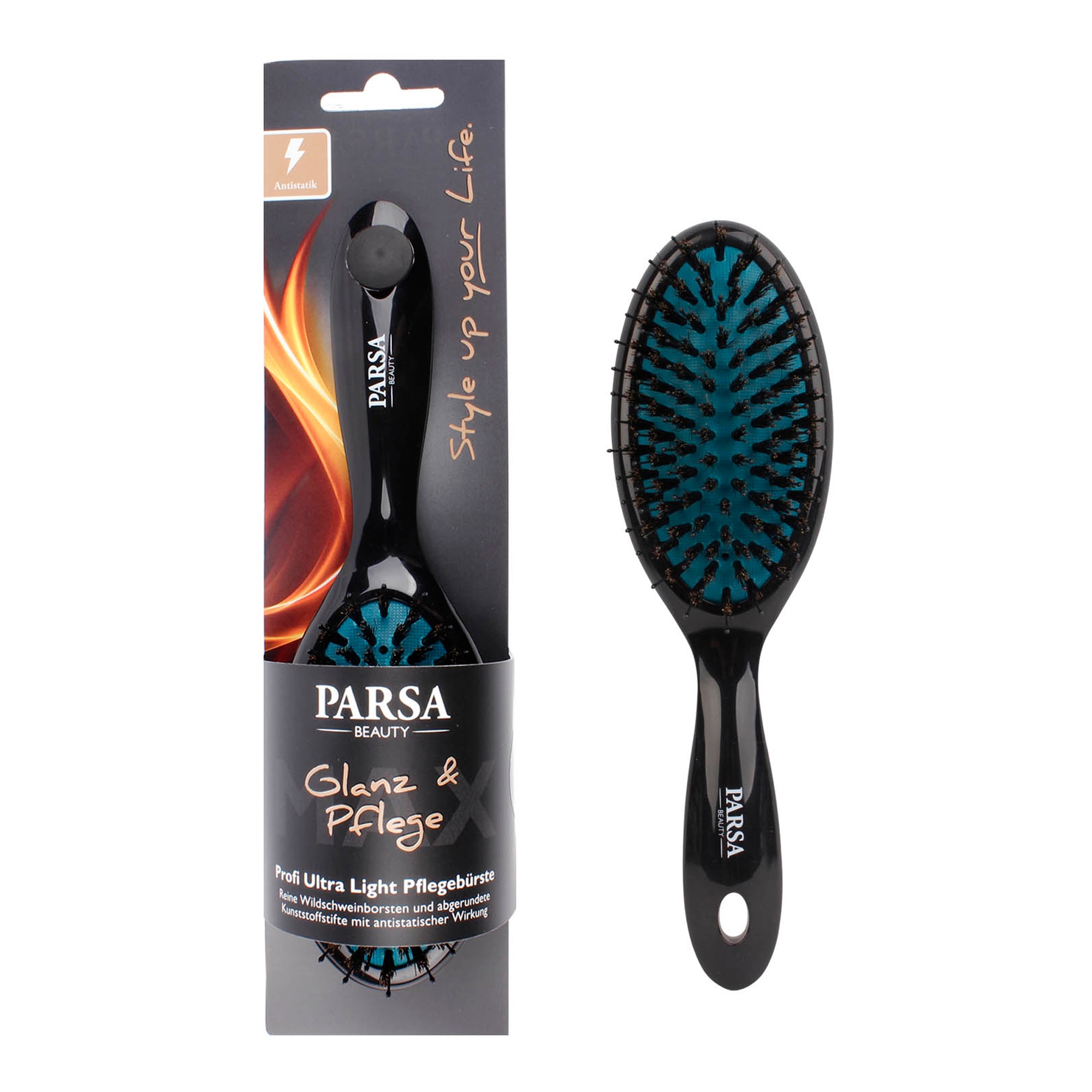 Perie Ultra Light ovala Parsa Beauty cu perii mixte - eMAG.ro
