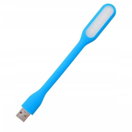 Lampa cu LED, Silicon, Incarcare prin USB, Albastru - eMAG.ro