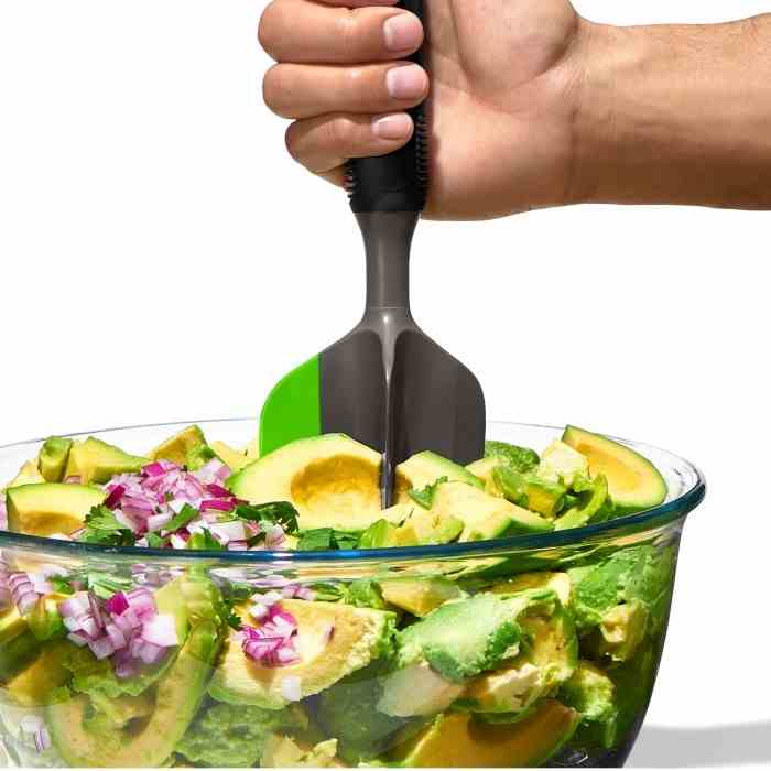 Tocator de avocado, Good Grips / OXO, Plastic/Silicon, Verde/Negru ...