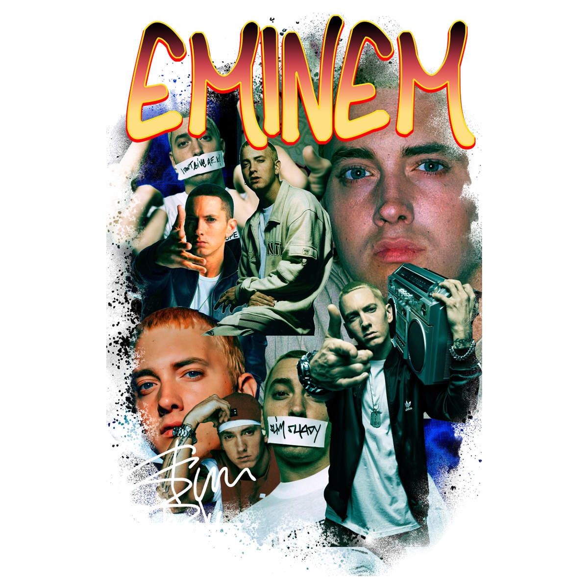 Sticker decorativ perete, Eminem model 6, lungime 45 cm - eMAG.ro