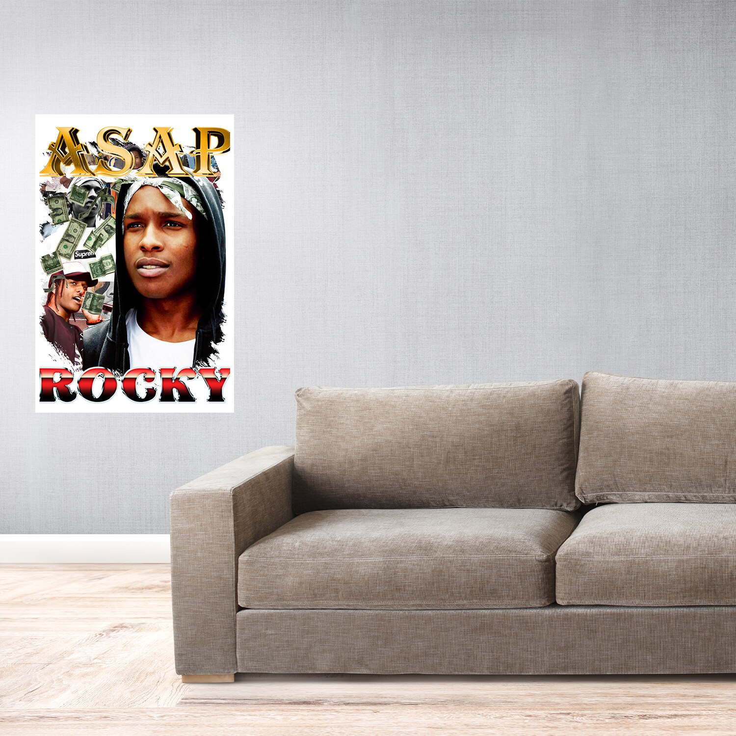 Sticker decorativ perete, ASAP ROCKY model 7, lungime 35 cm - eMAG.ro