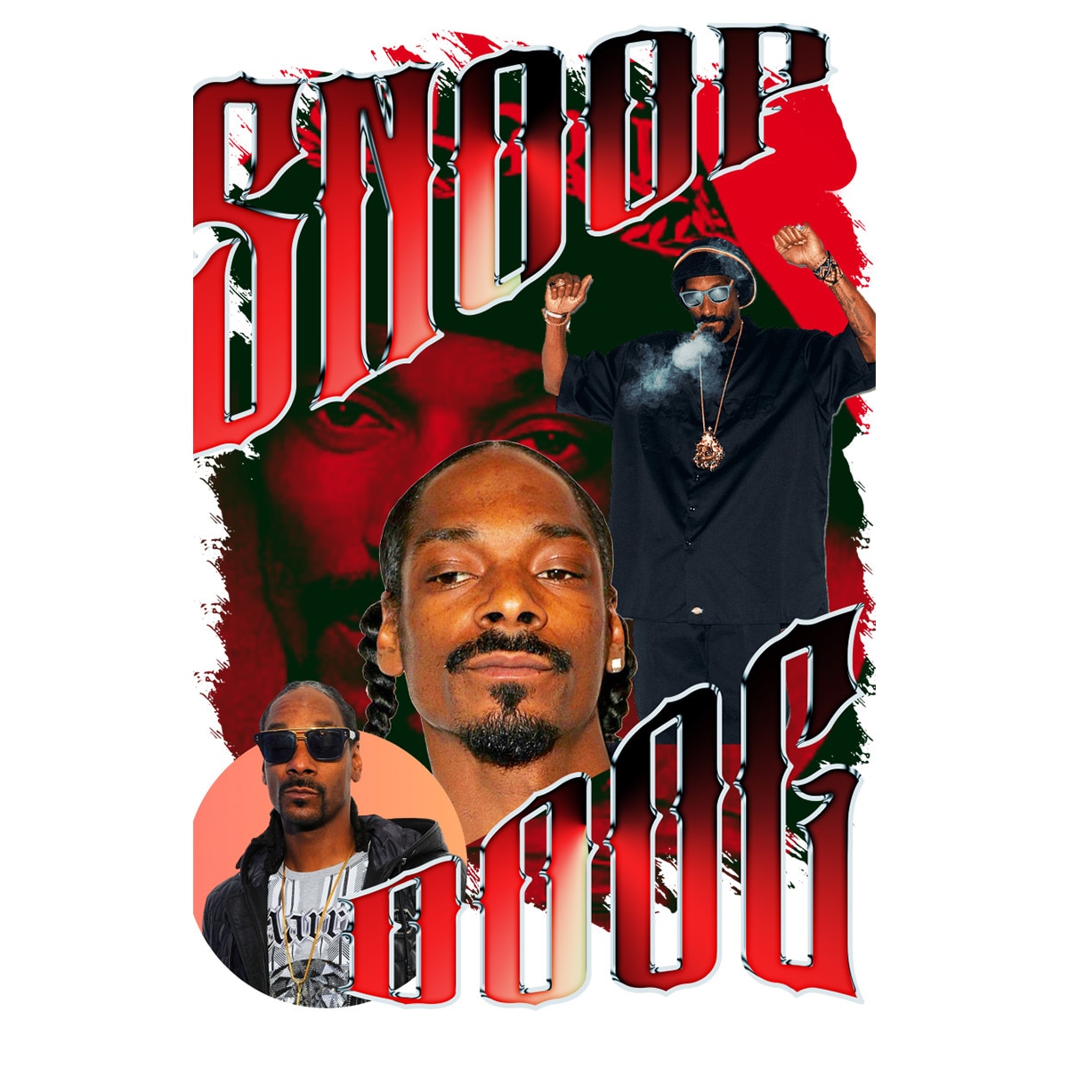 Sticker decorativ perete, Snoop Dog model 8, lungime 35 cm - eMAG.ro